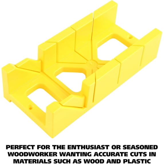 GreatNeck BSB14 Mitre Box and Saw Set, 12 Inch Mitre Box with 14 Inch ...