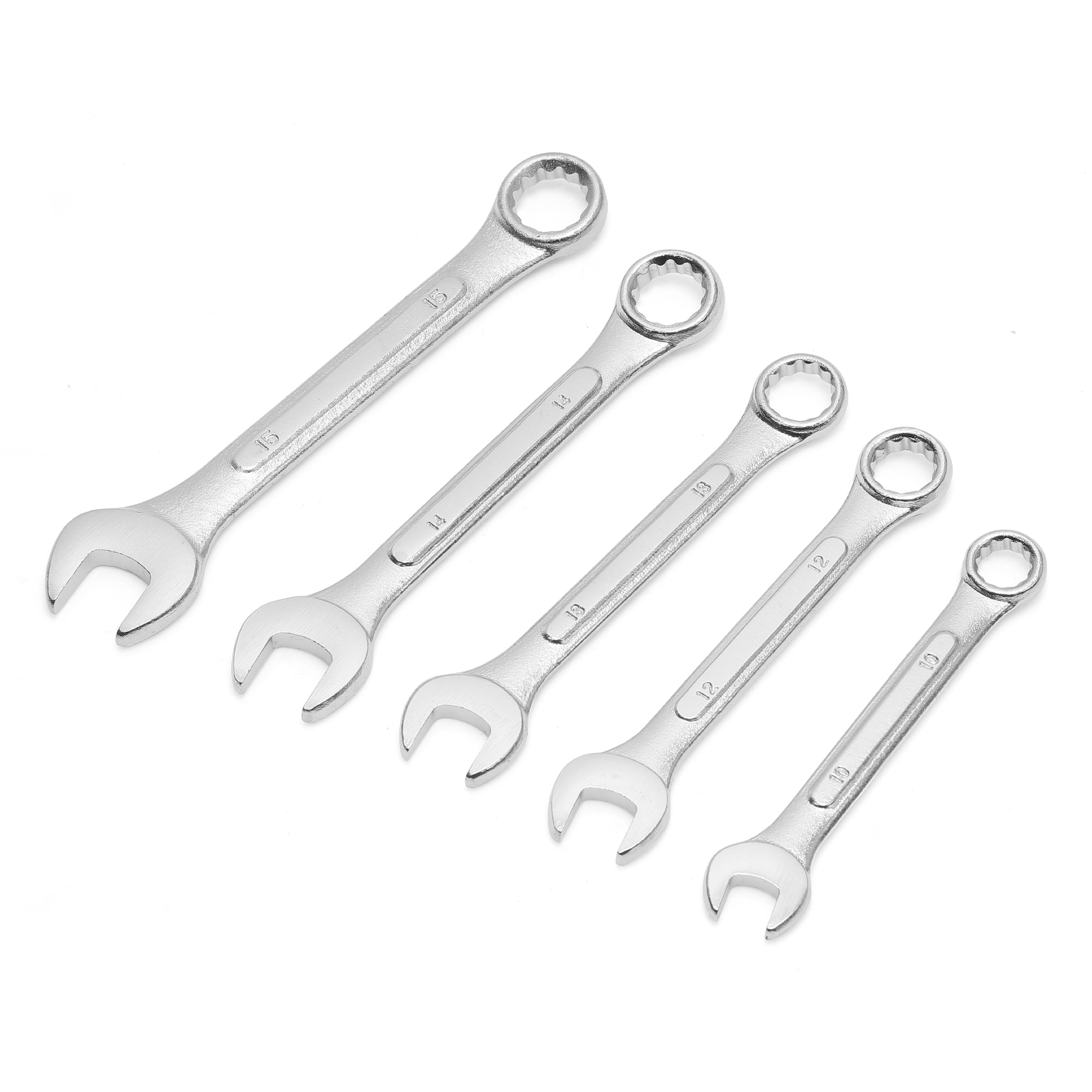 GreatNeck Metric Combination Wrench Set, Drop Forged Stel, 5 Piece ...
