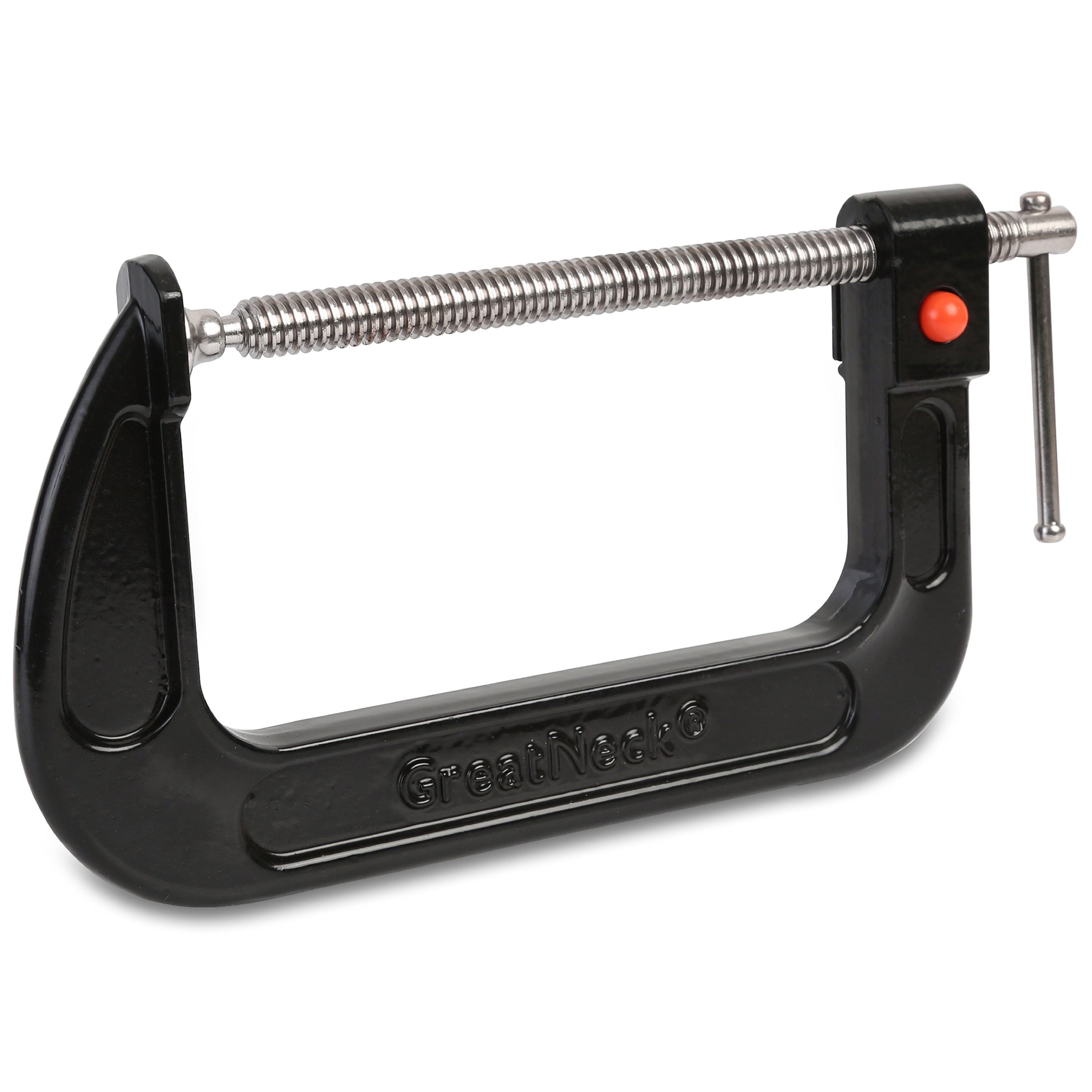 GreatNeck Quick Release Cast Iron C-Clamp, Black, 6 inch - Walmart.com