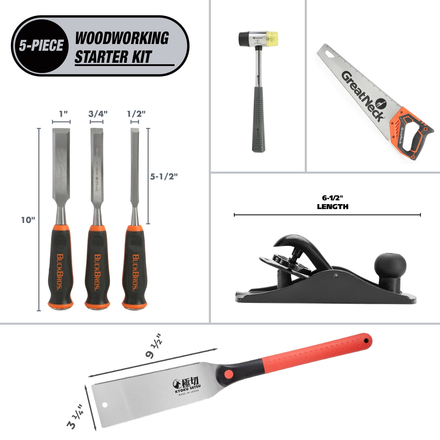 GreatNeck Woodworking Starter Kit - Walmart.com