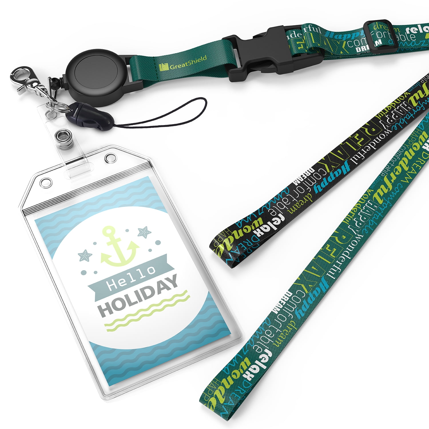 GreatShield Cruise Ship Lanyard, Universal Badge ID Holder, Weather ...