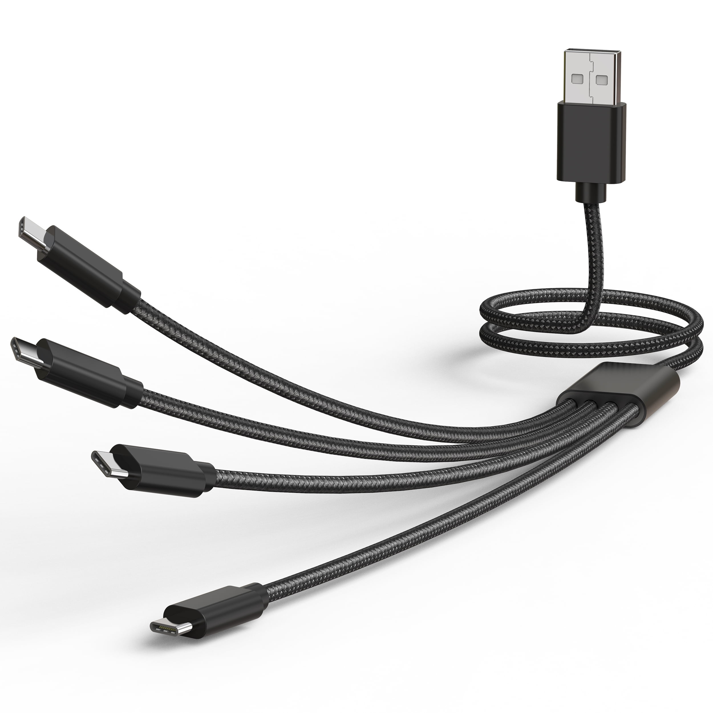 GreatStyler Multi Charging Cable USB C Splitter 4 in 1 Multi Charger ...