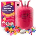 GreatWhip Portable 13L Helium Tank for Inflating up to 50 Latex Balloons, Disposable Gas Balloon ...