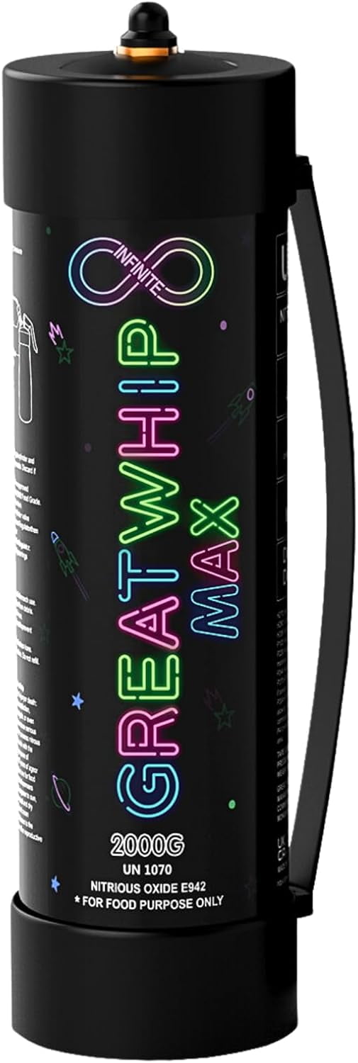 GreatWhip N2O Whipped Cream Chargers 3.3L/2000g Tank Whip Cream ...