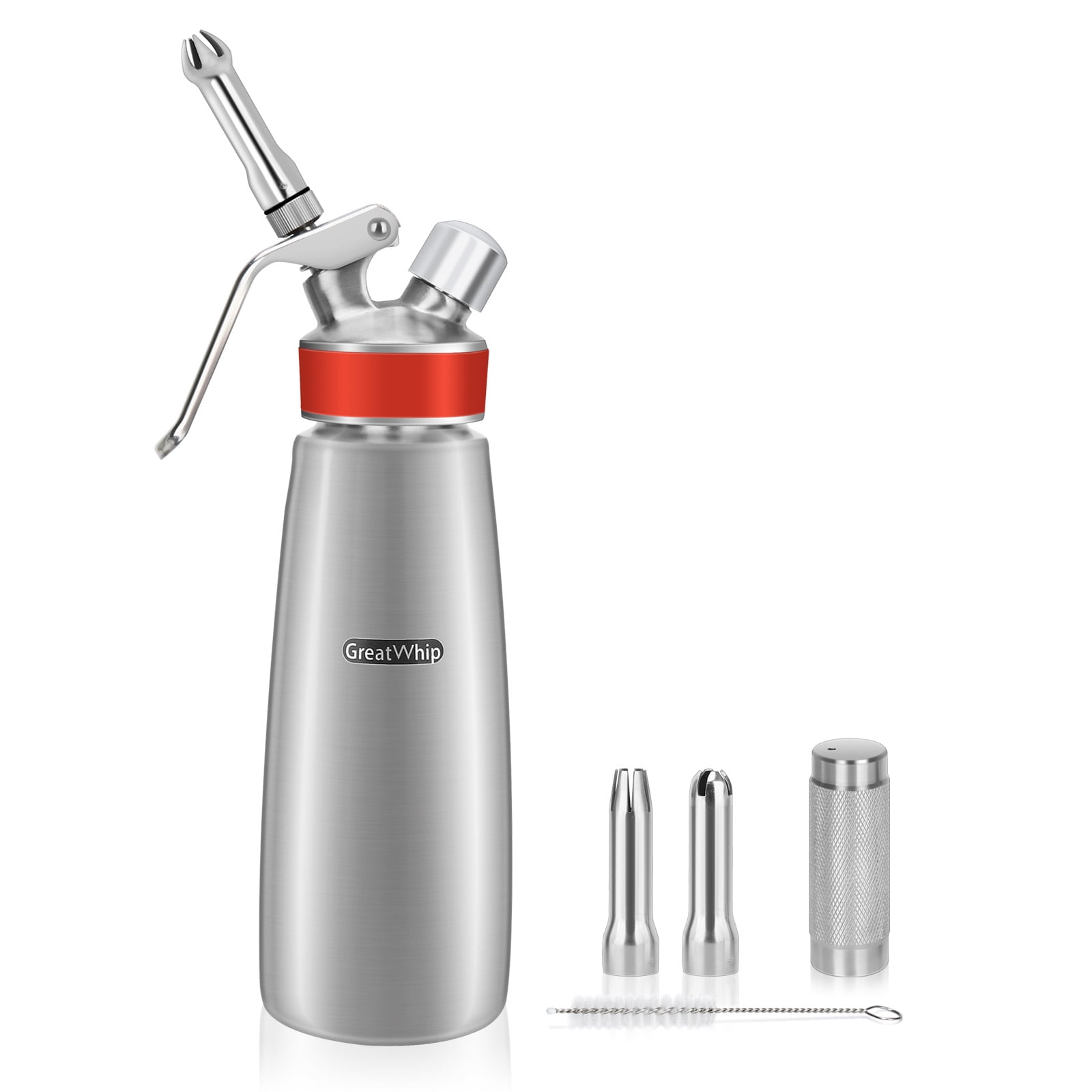 GreatWhip Professional Stainless Steel Whipped Cream Dispenser & Cook ...