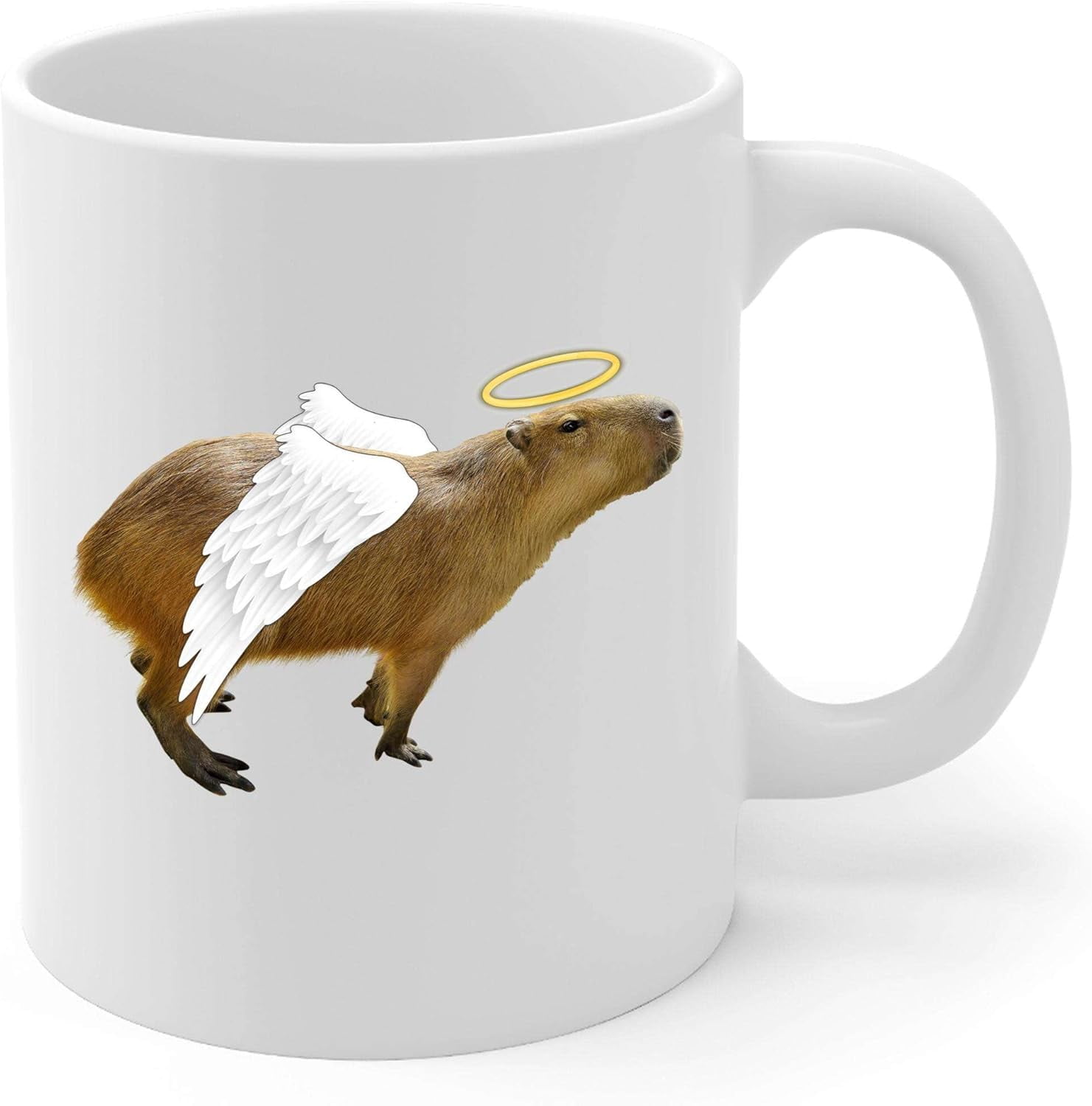 Greater Capybara Angel Wings Memorial Coffee Mug - Sympathy Gifts for ...
