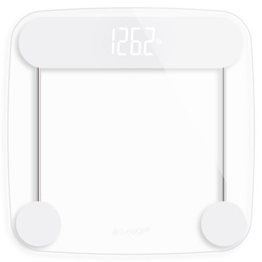 Taylor Digital Clear Glass Bathroom Scale with Unique Curved Design ...