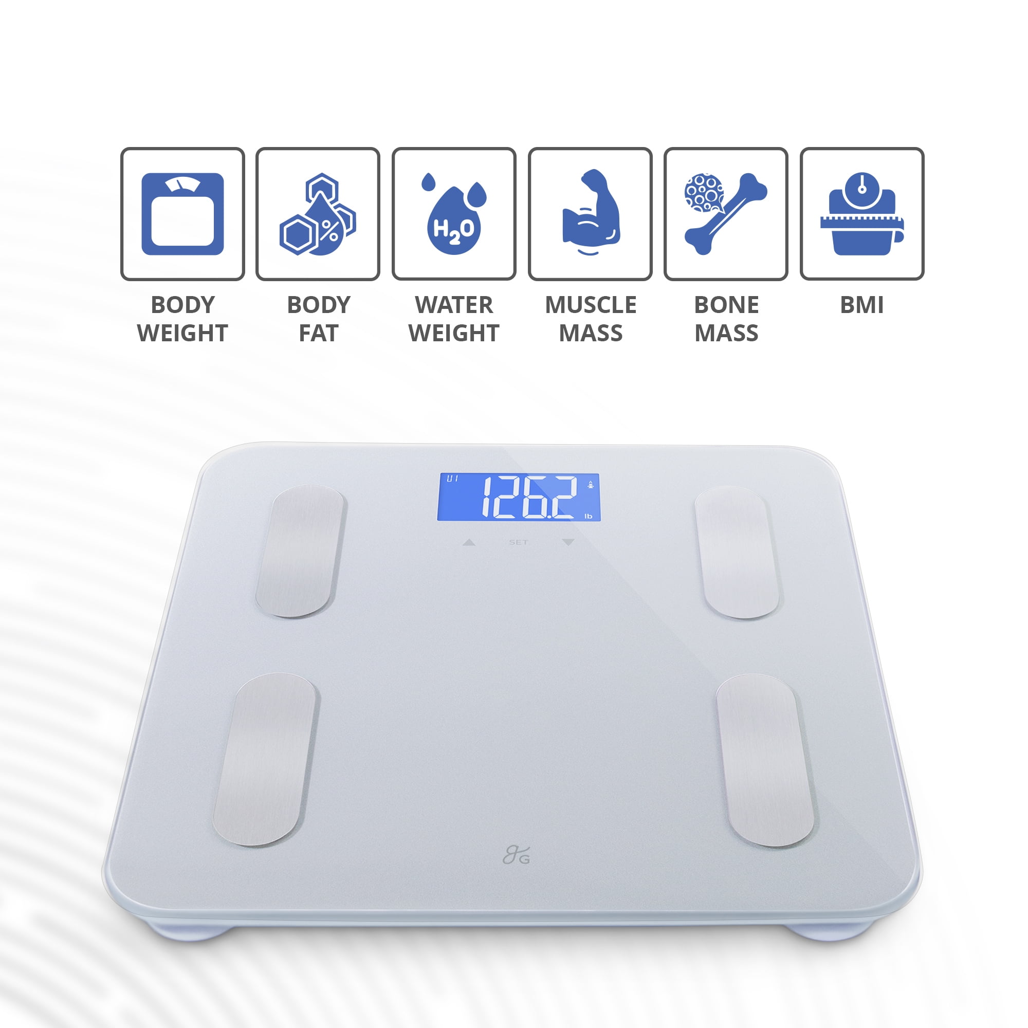 Greater Goods Digital Body Fat Weight Scale: Body Composition Monitor ...
