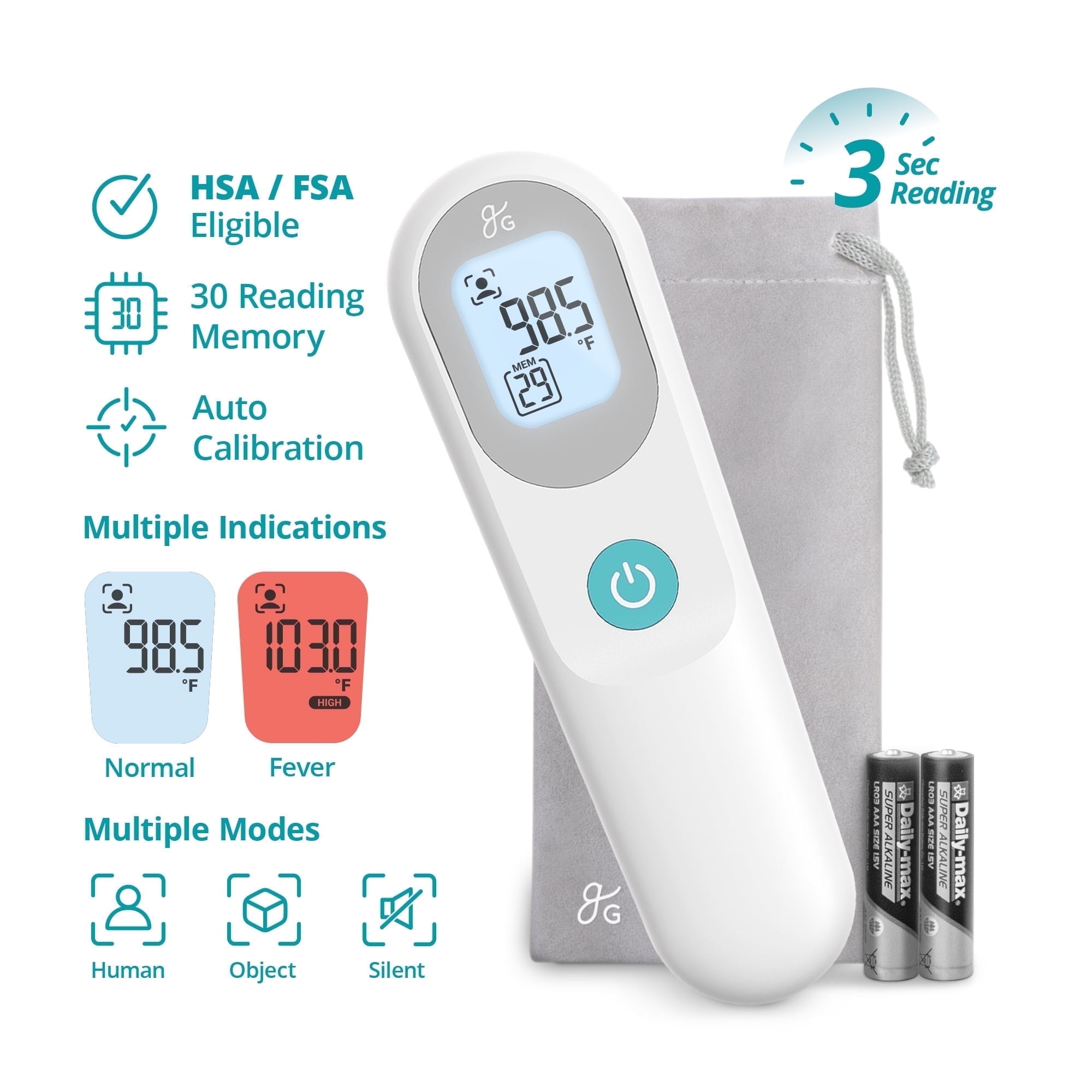Greater Goods No-Touch Baby Thermometer for Infants, Newborns ...
