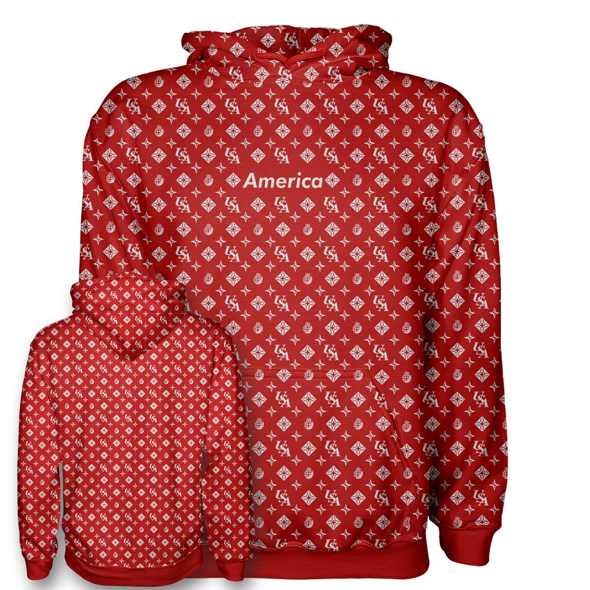 Greater Half by AMERICA SUPREME Hoodie 100% Polyester Sweatshirts ...