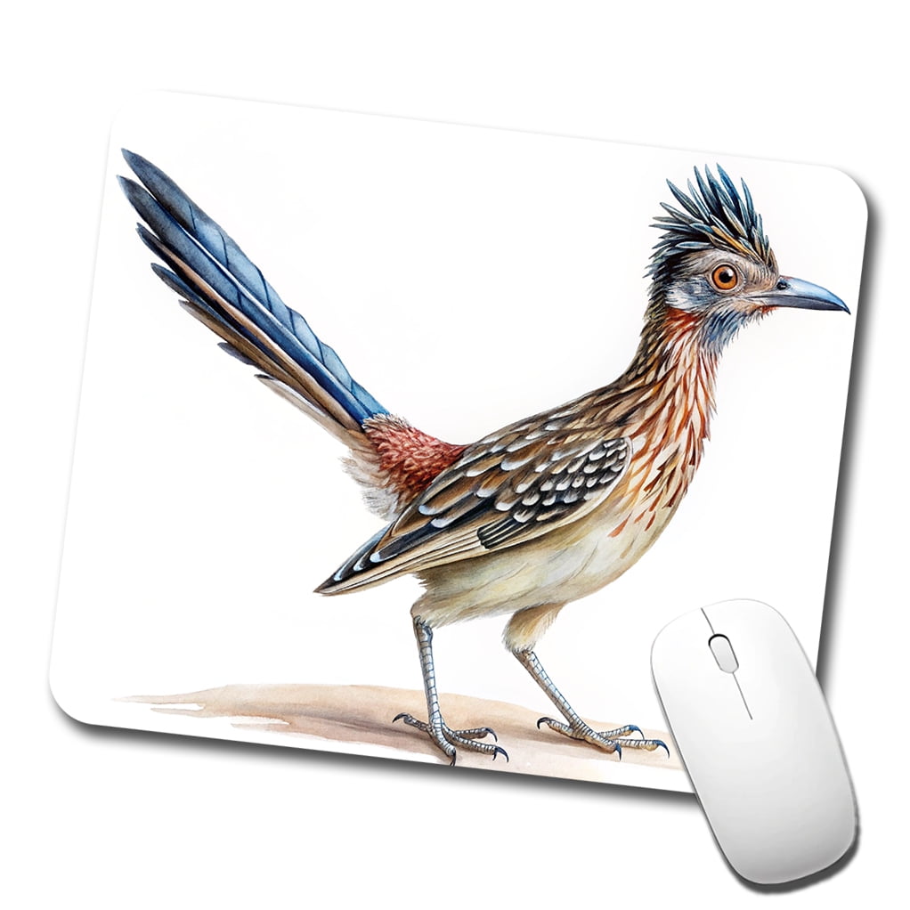 Greater Roadrunner New Mexico State Bird Illustration Mouse Pad Low ...