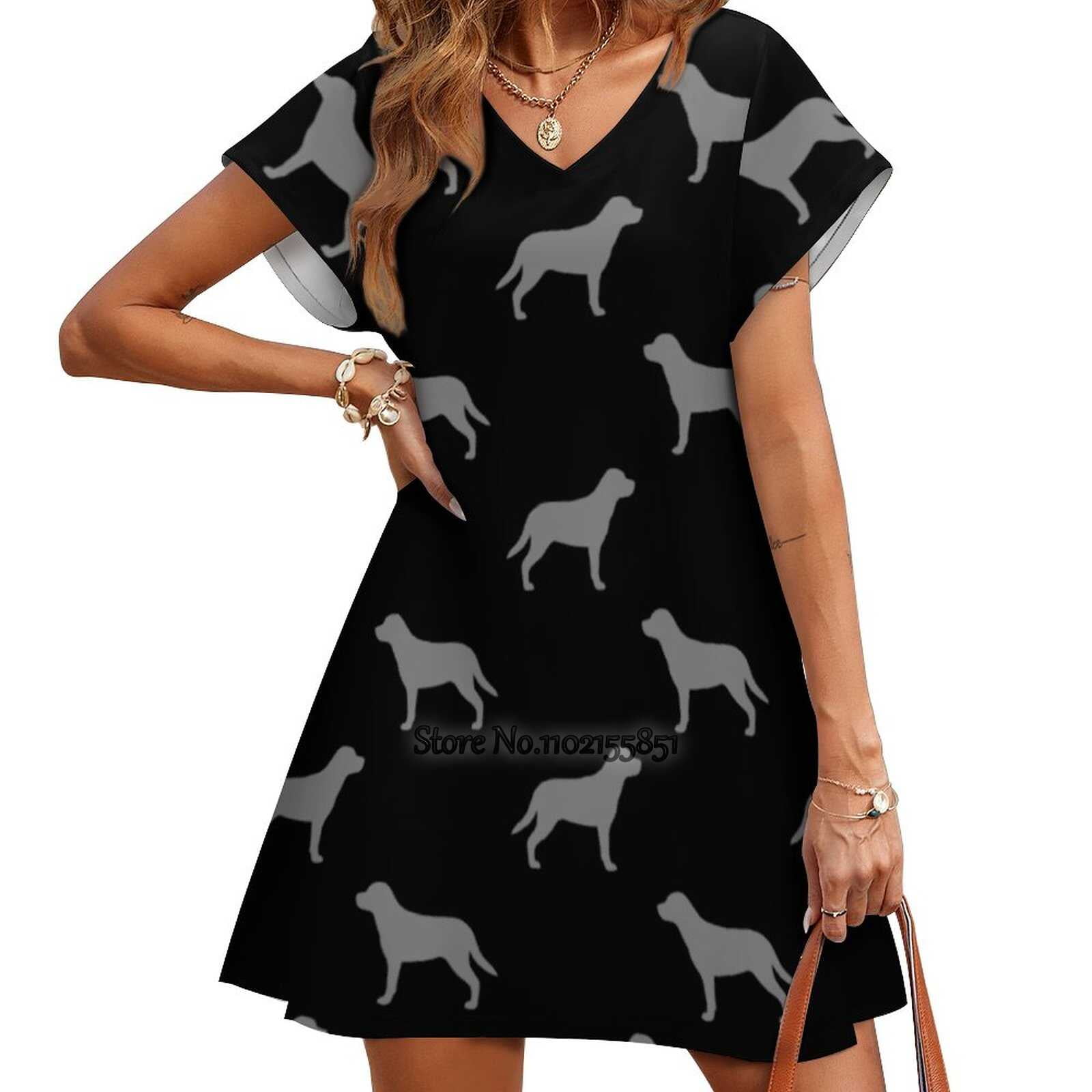 Greater Swiss Mountain Dog ( S ) Back Lacing Backless Dress Square Neck ...
