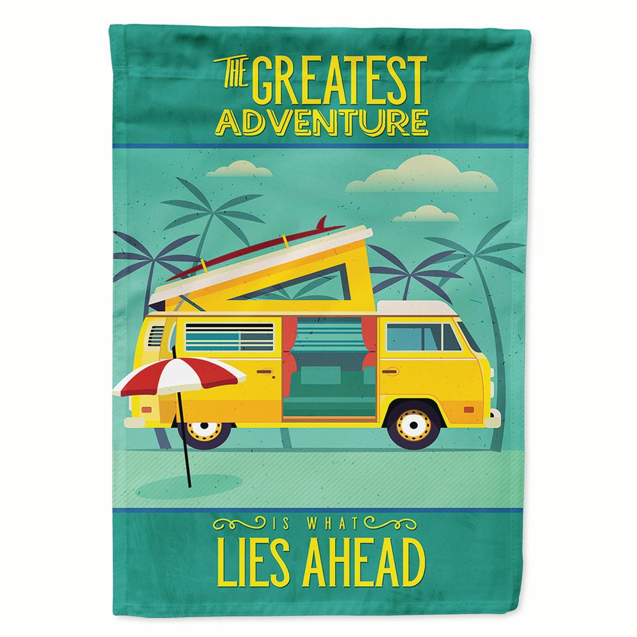 Greatest Adventure Camper Van Flag Canvas House Size - Walmart.com