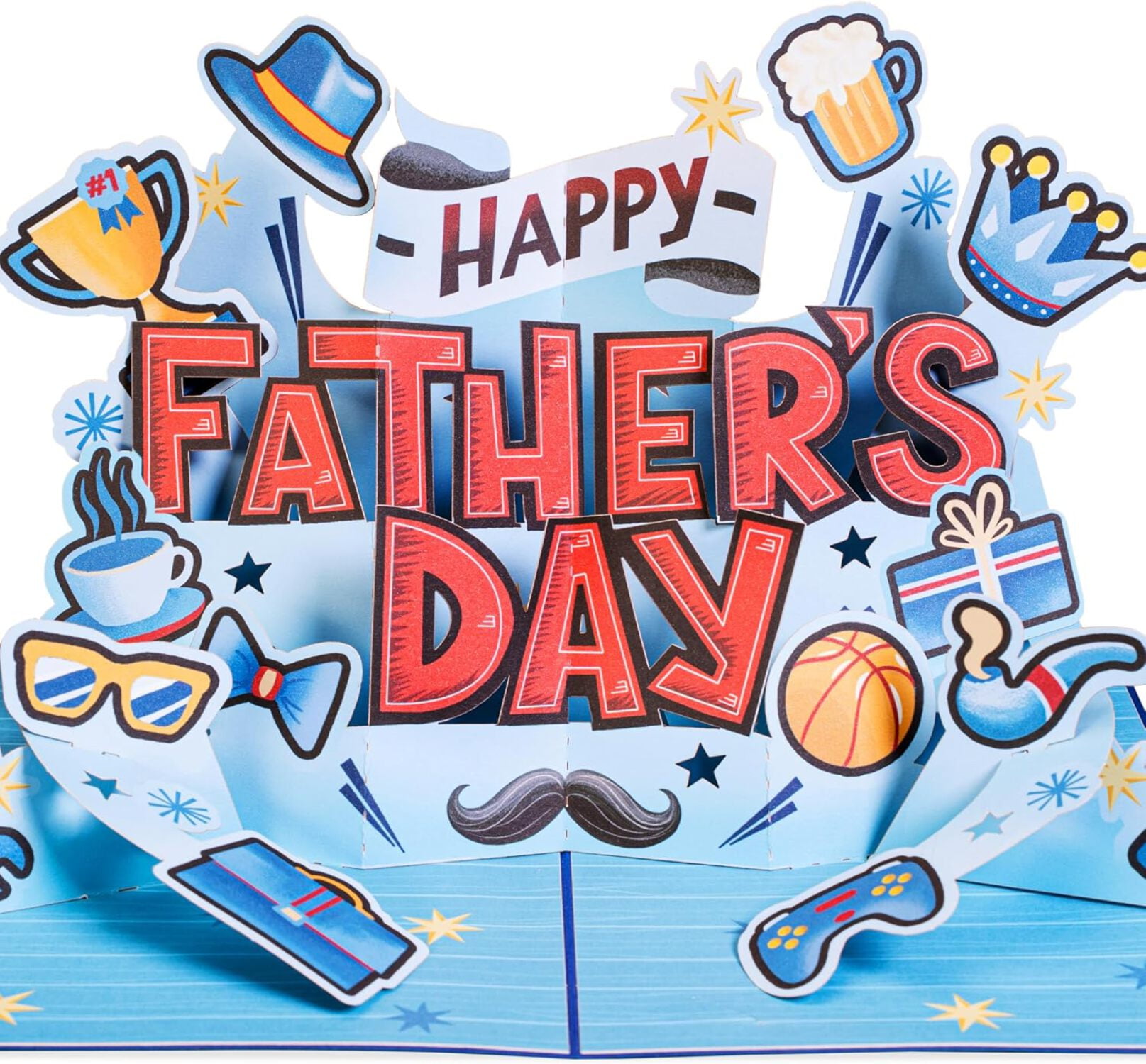 Greatest Dad Pop Up Card - Walmart.com