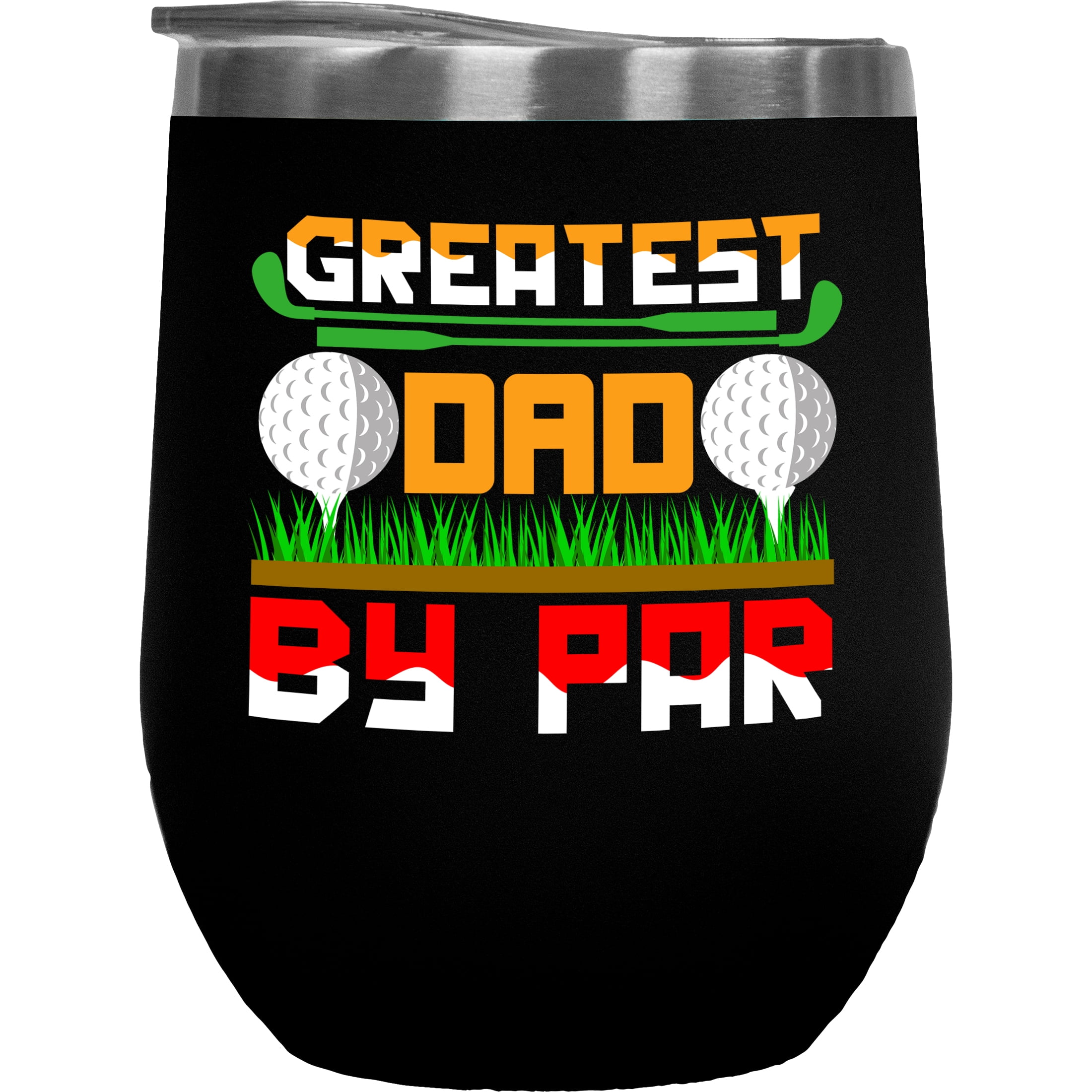 Greatest Dad by Par Pun with Balls, Father Golf Player, Golfing or ...