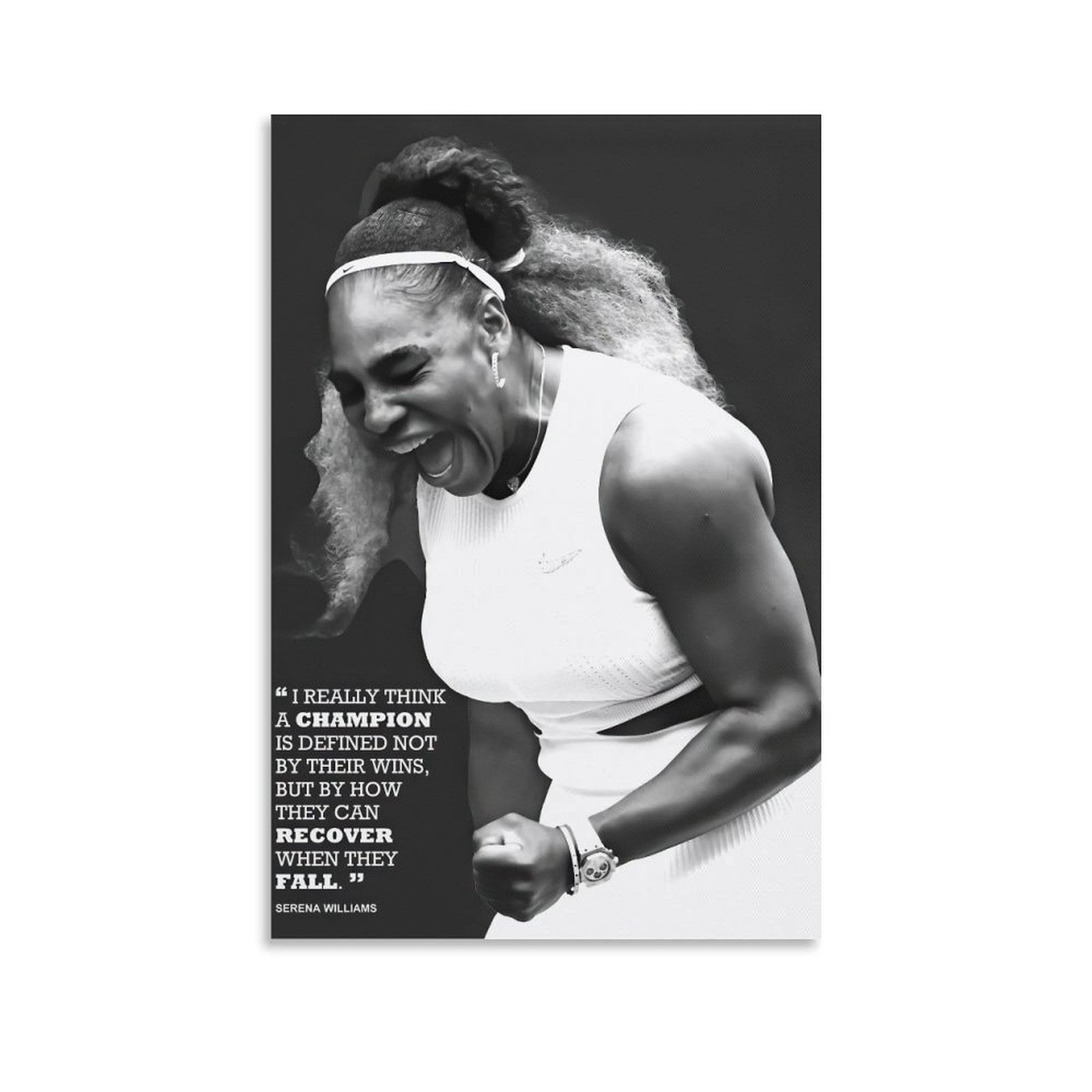 Greatest Female Tennis Players of All Time Serena Williams Poster ...