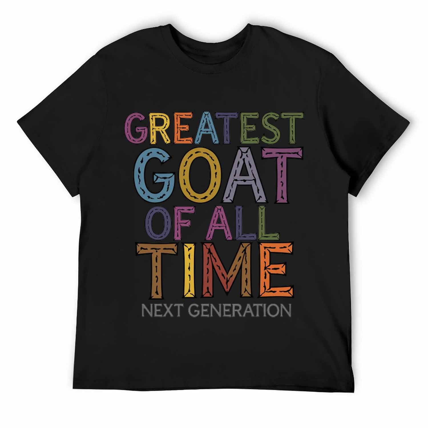 Greatest GOAT of All Time Fighter Jet Distressed Silhouette Front And ...