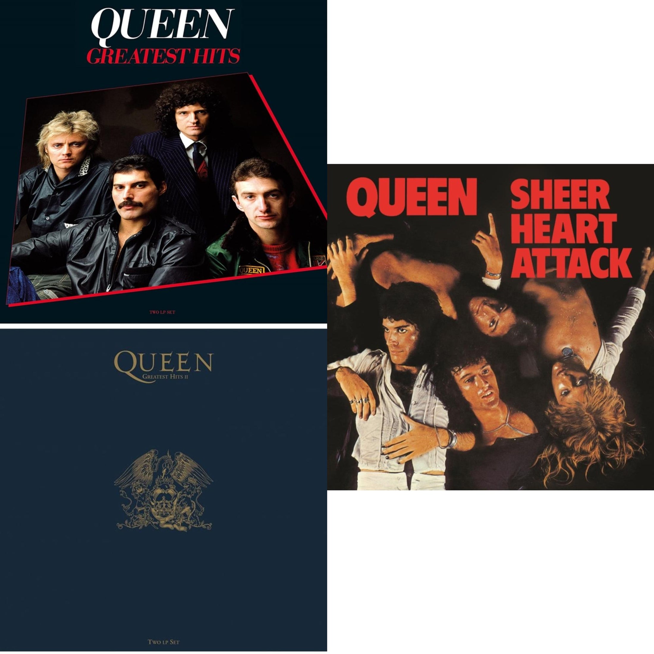 Greatest Hits 1 (180G) & Greatest Hits 2 (180G/Dl Card) & Sheer Heart ...