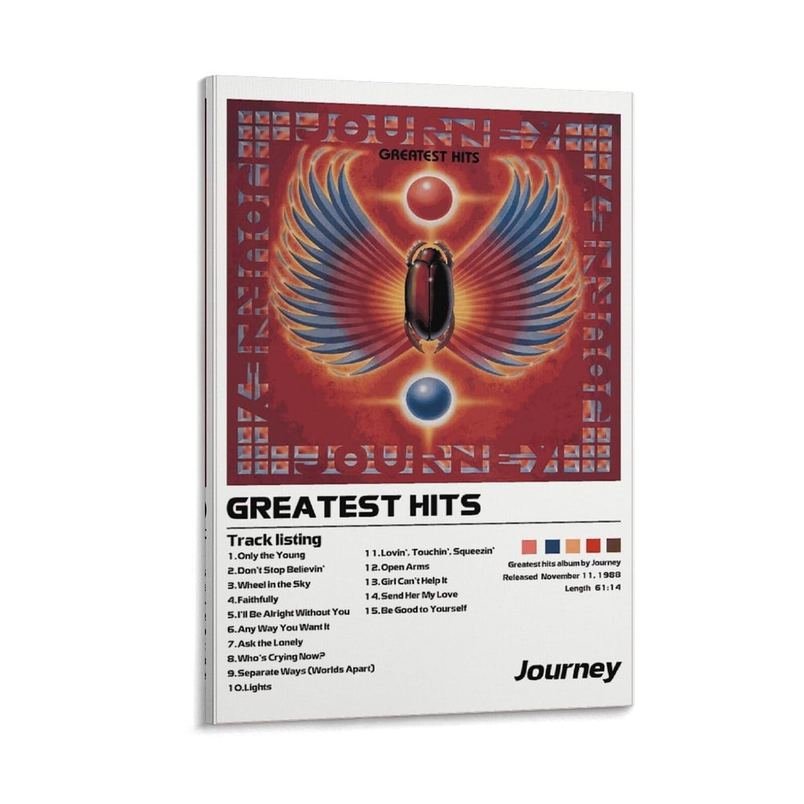 Greatest Hits Journey Album Cover Canvas Poster Print Music Posters for ...