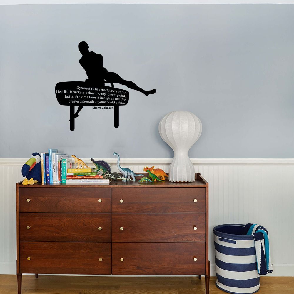Greatest Strength Quotes Gymnastics Motivation Quote Wall Sticker Art ...