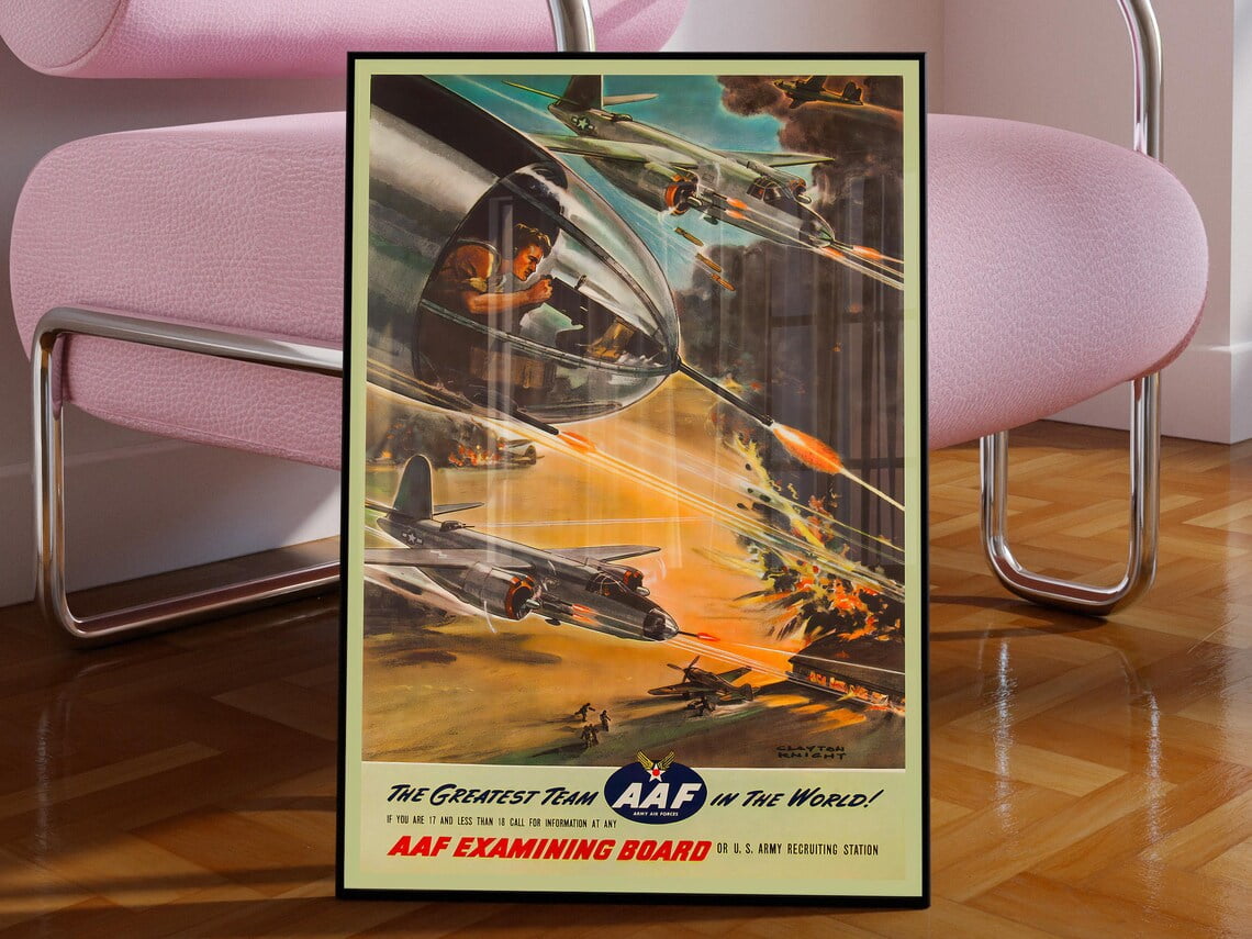 Greatest Team In The World! Vintage World War Ii Poster, Ww2 ...