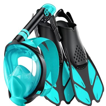 WEN Scuba Diving Mask Snorkel Set For Adults Tempered Glass ...