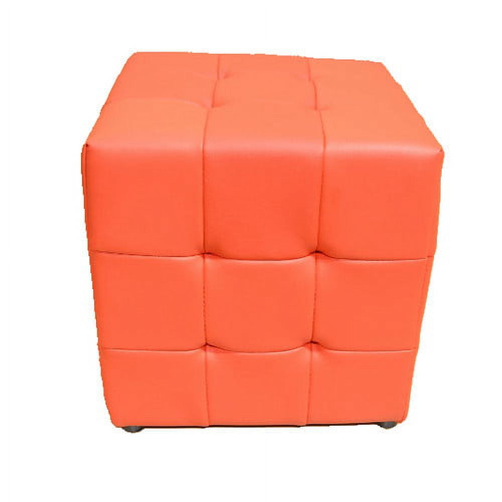 Greatime OM1001 Cube Ottoman, Red - Walmart.com