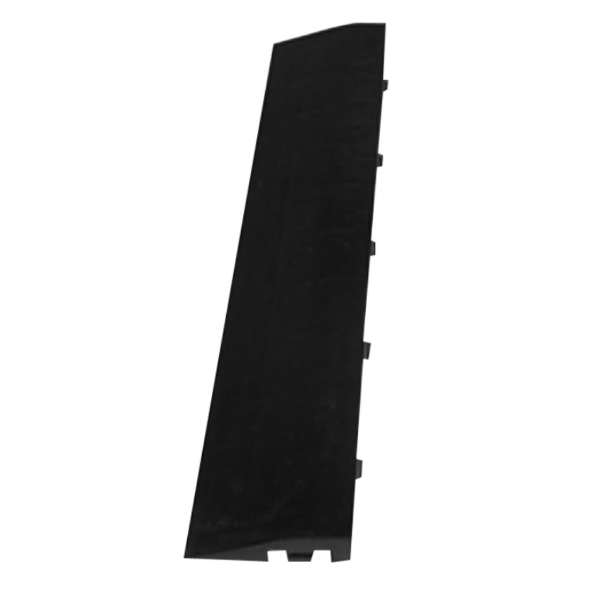 Greatmats Click Floor Tile Interlocking Ramp Edge Black 4 Pack, Male ...