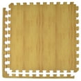 Greatmats Wood Grain Interlocking Wood Look Reversible Foam Tiles 1/2 ...
