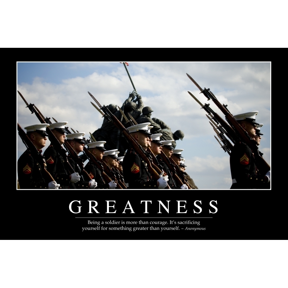 Greatness: Inspirational Quote and Motivational Poster Poster Print ...