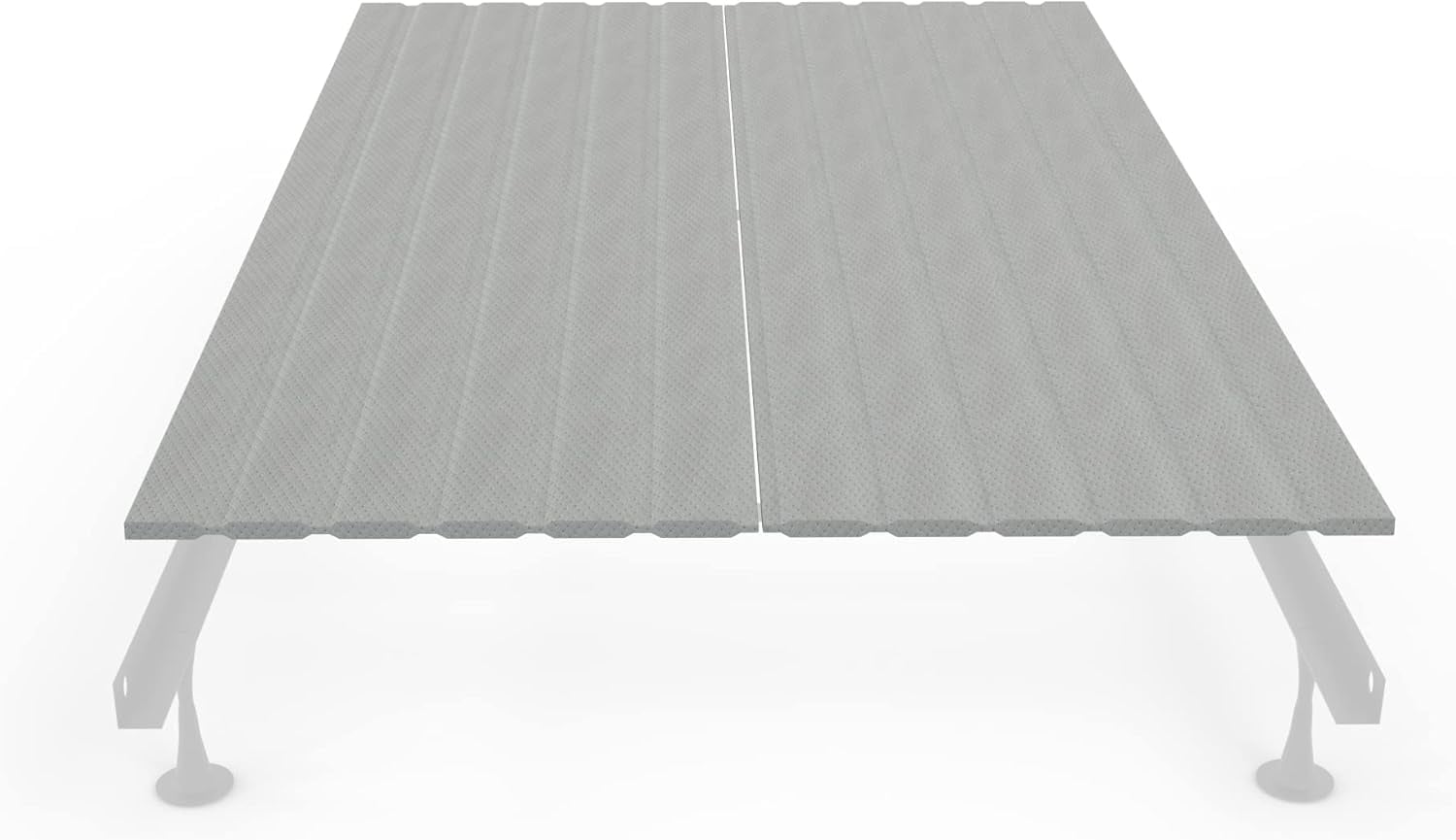 Greaton, 0.75-Inch Horizontal Wooden Bunkie Board/Bed Slats, Full, Grey ...