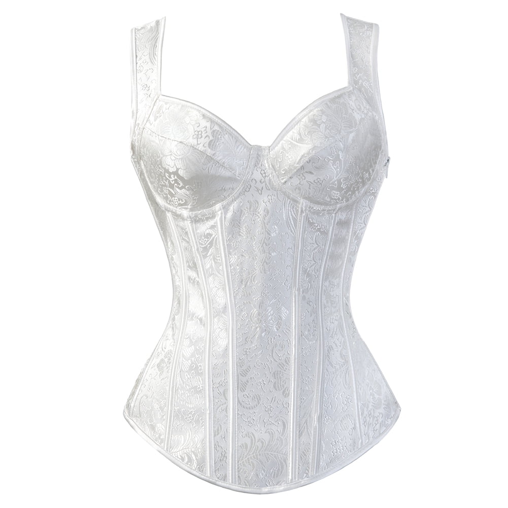 Grebrafan Bustier Corset Top Gothic White XL - Walmart.com
