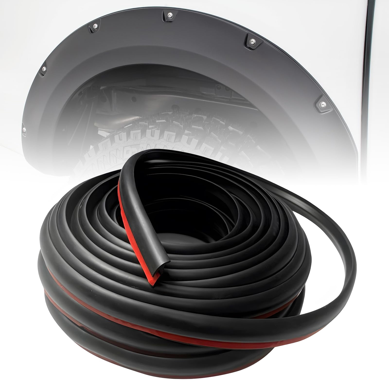 GreceYou Rubber Fender Flares IFF17 Edge Trim, 10M/33FT Self-Adhesive ...