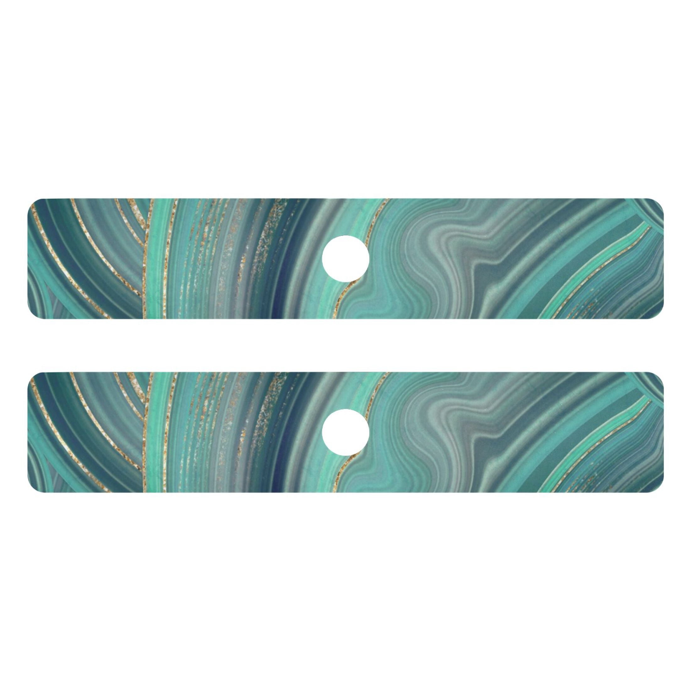 Gree and Gold Marble 2 PCs Sink Splash Guard Set Kitchen Faucet Drying ...