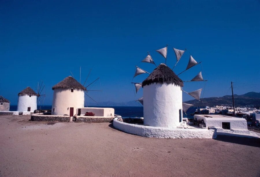 Greece Aegean Coast Beautiful Coast View Room Decor Portrait Backdrop ...