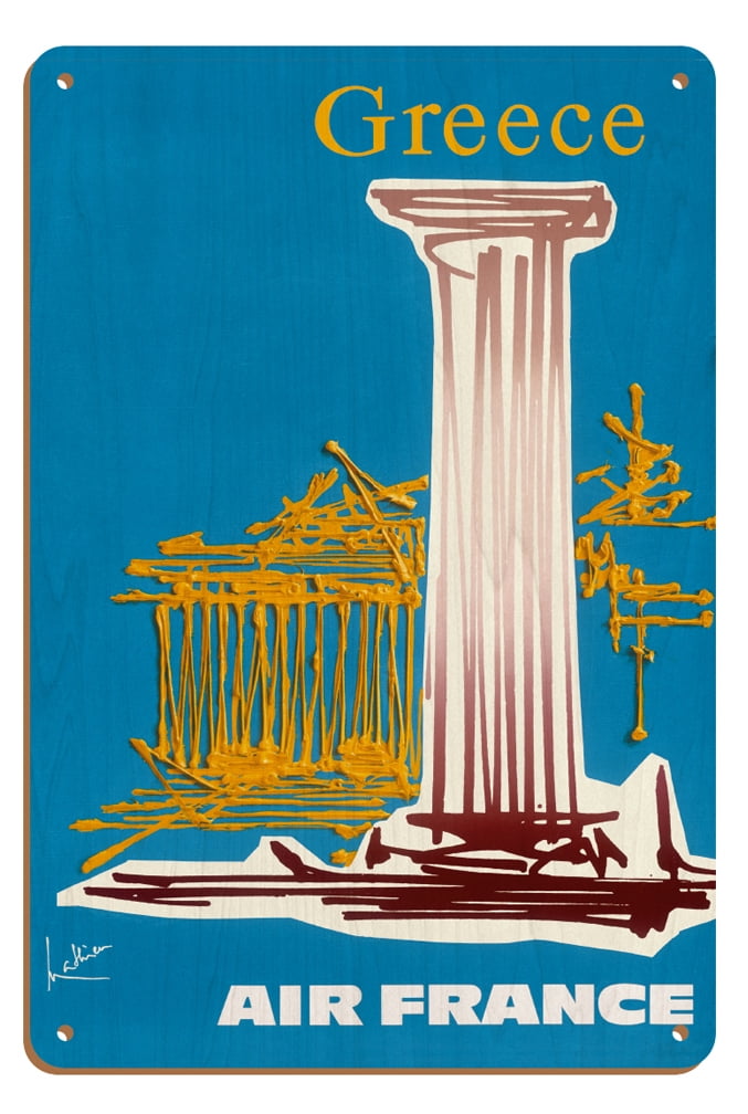 Greece - Ancient Greek Parthenon - Doric Column - France - Vintage ...