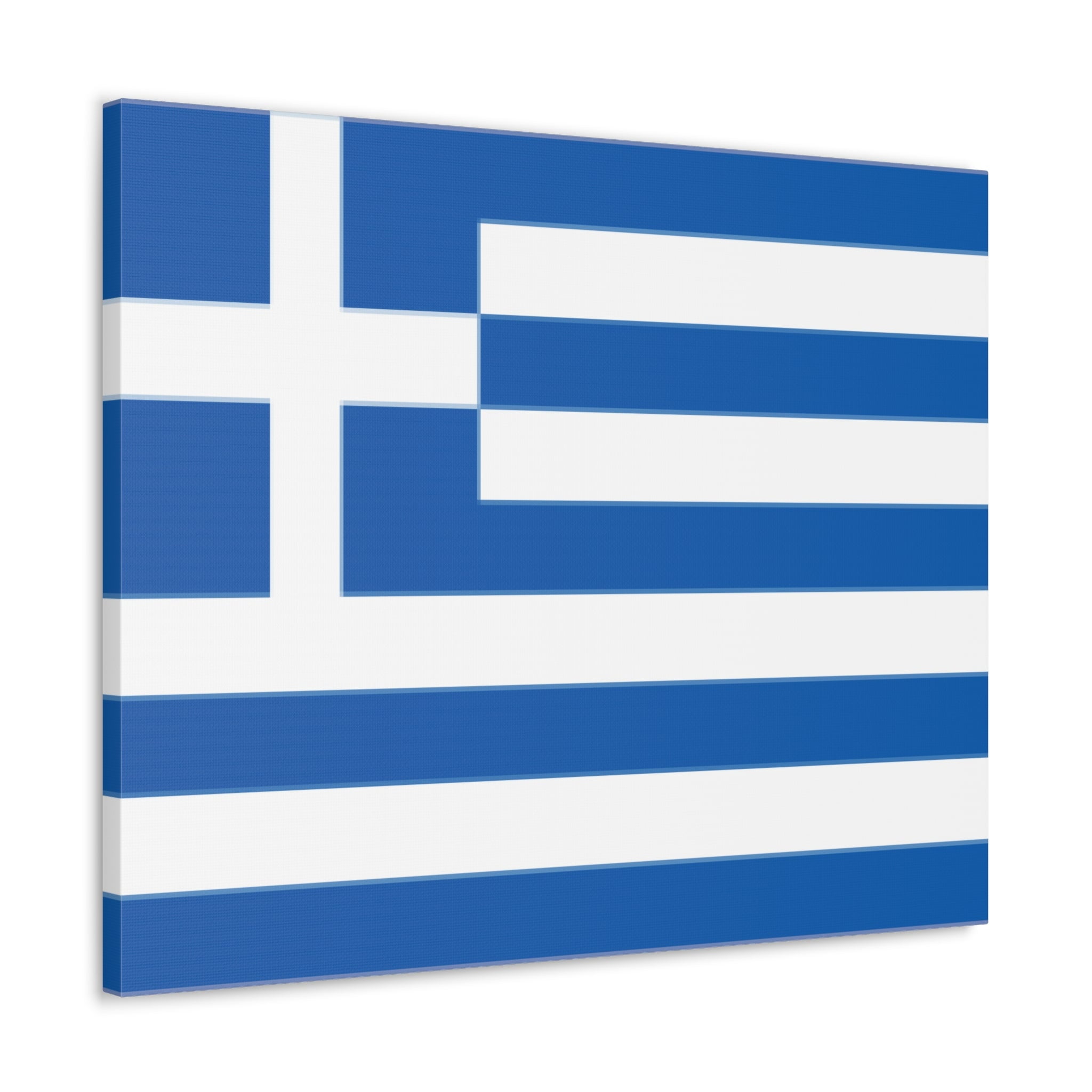 Greece Country Flag Canvas Vibrant Wall Art Unframed Home Decor ...