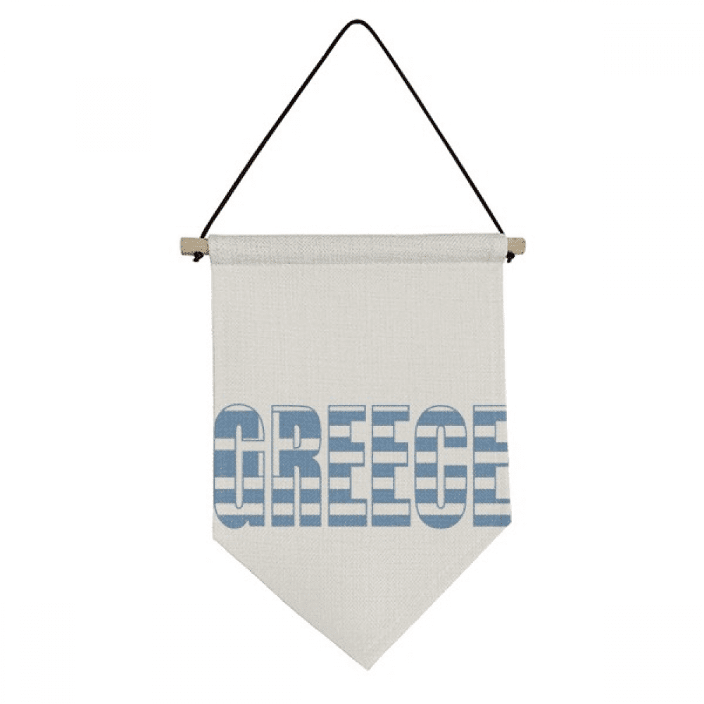 Greece Country Flag Name Art Deco Fashion Canvas Flag Hanging Wall Art ...