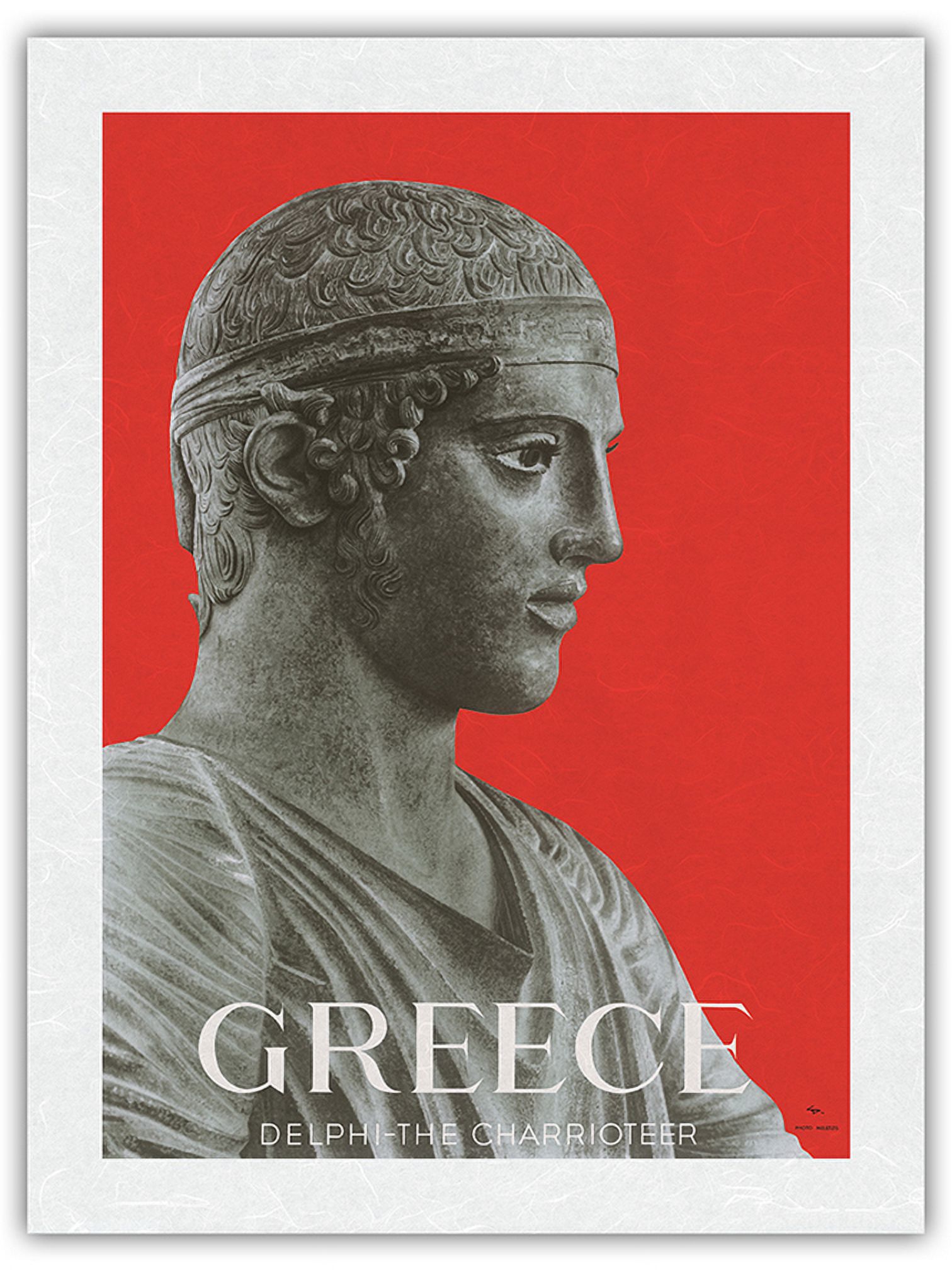 Greece - Delphi the Charioteer - Delphi Archaeological Museum - Vintage ...