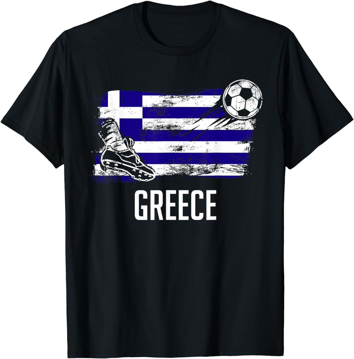 Greece Flag Jersey Greek Soccer Team Greek T-Shirt - Walmart.com