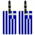 Greece Flag Luggage Tags Suitcase Carry-On ID, Set of 2 - Walmart.com
