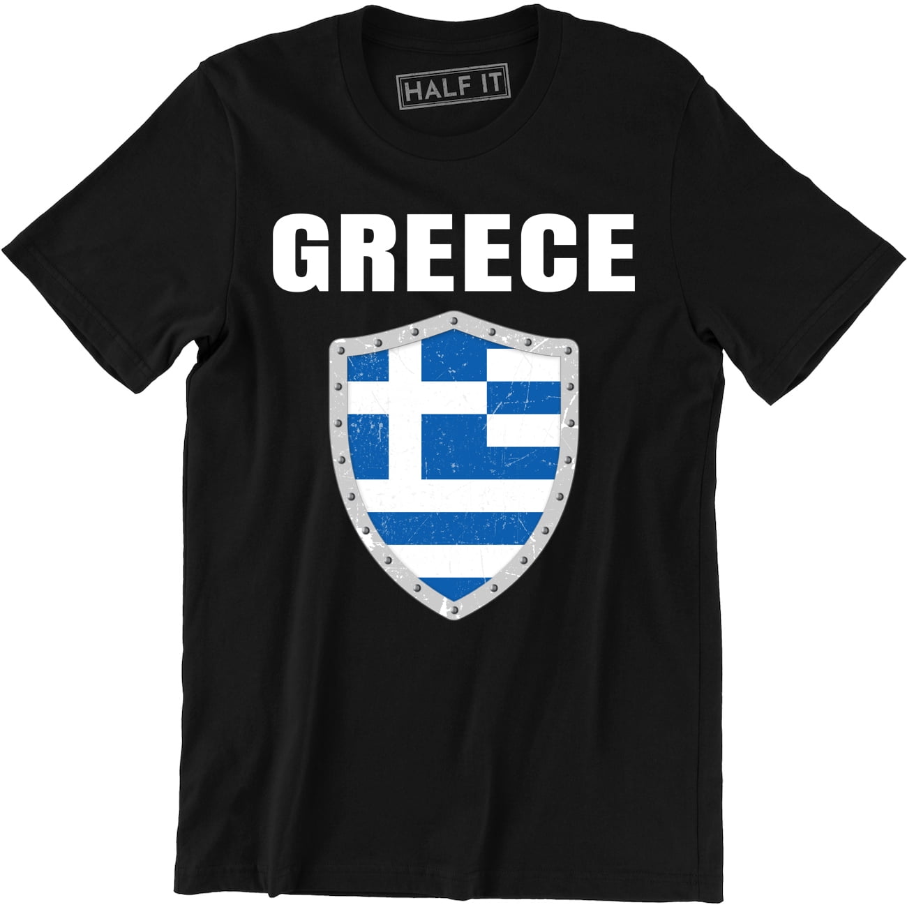 Greece Flag World Cup Soccer Greek National Flag Pride Men's T-Shirt ...