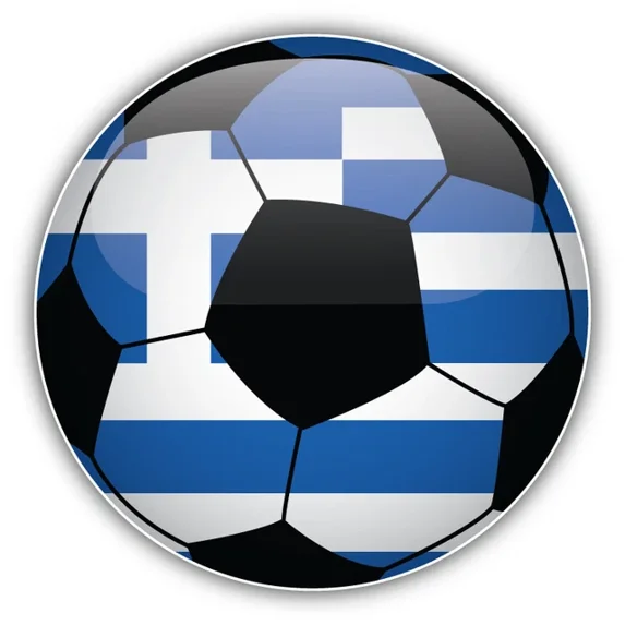 Greece Glossy Flag Soccer Ball Car Sticker Phone Decal Water Bottle ...