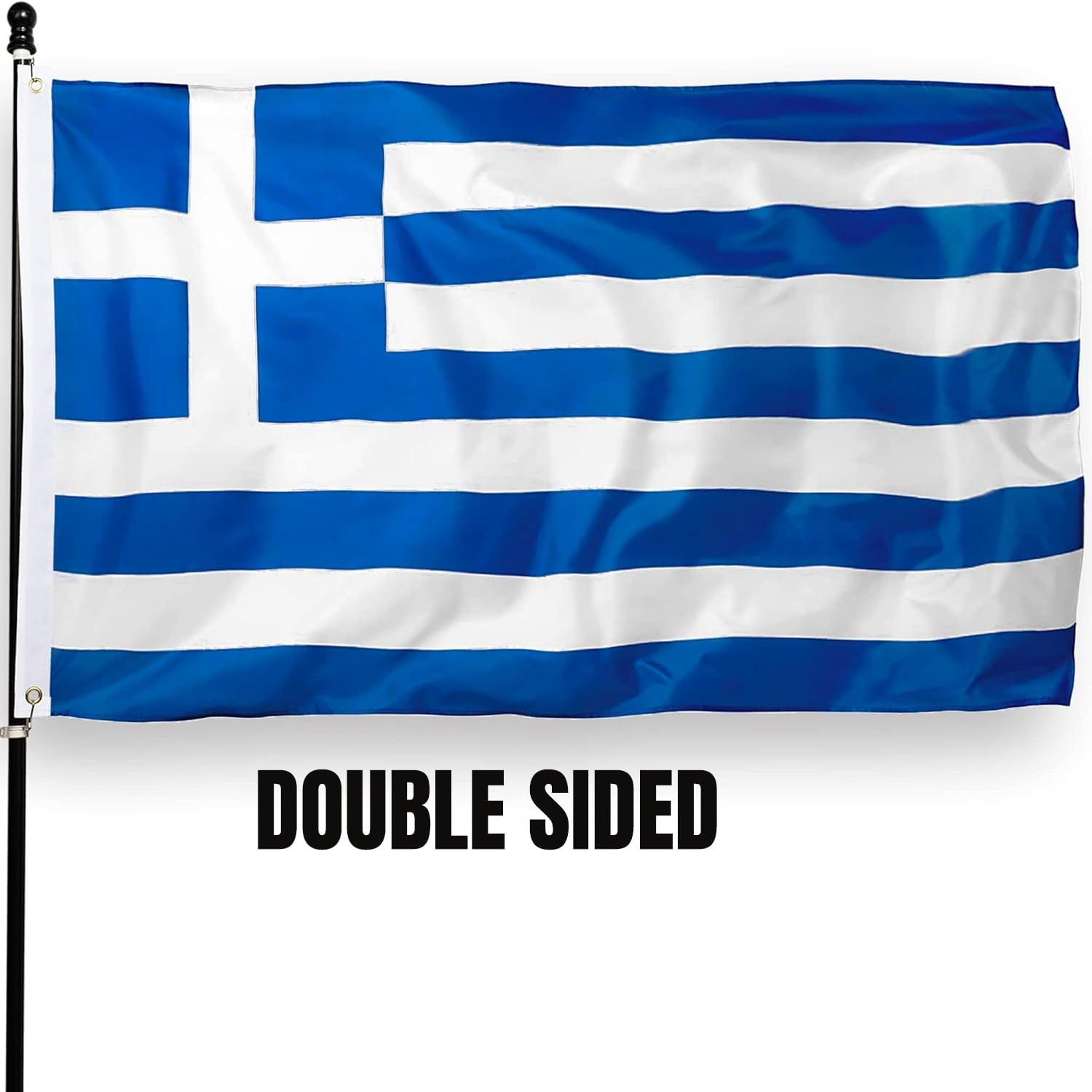 Greece Greek Flag 3x5 Ft Outdoor Double Sided Greek National Country ...