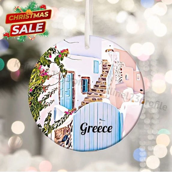 Greece Ornament, kriStmAs Ornament, Greece , kriStmAs , Greeceri ...