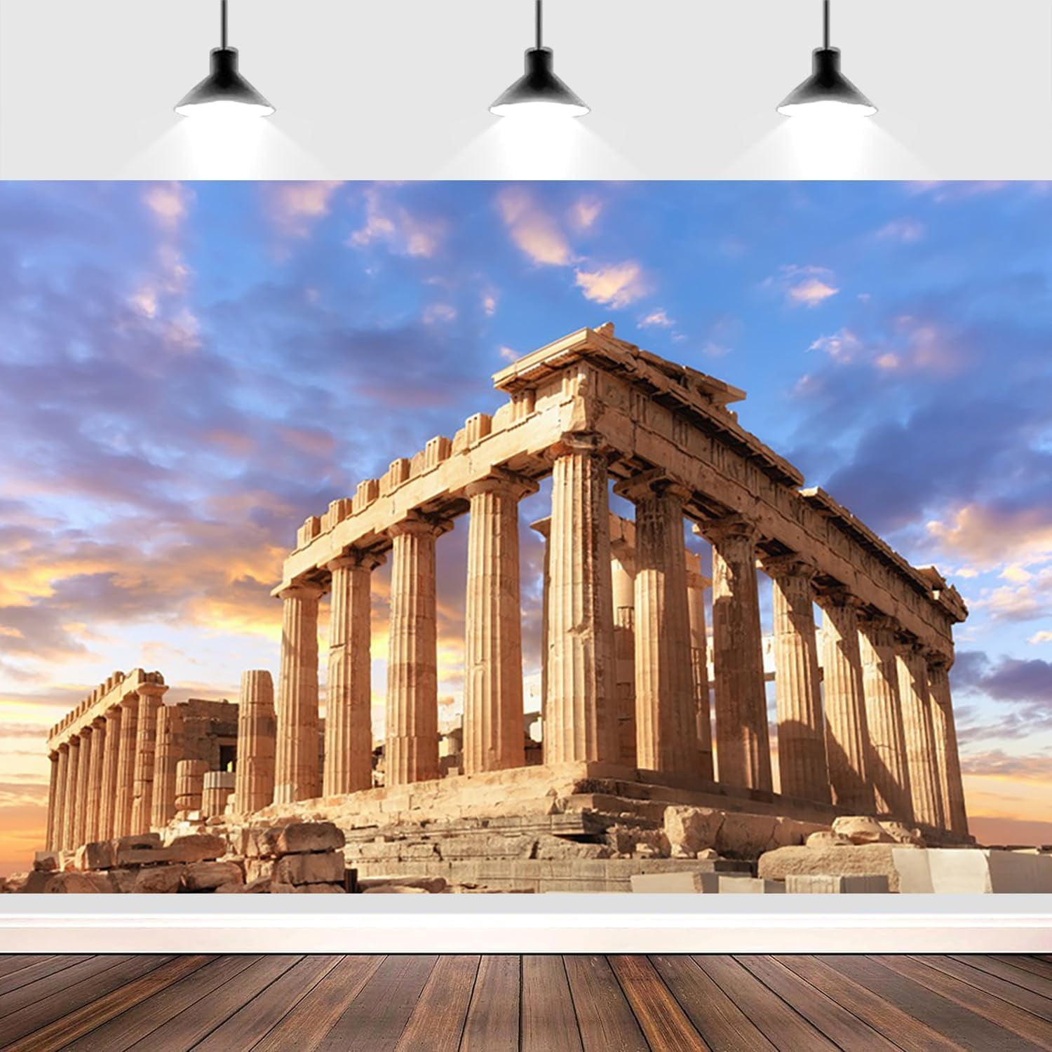 Greece Parthenon Temple Backdrop Historical Architecture Famous Place ...