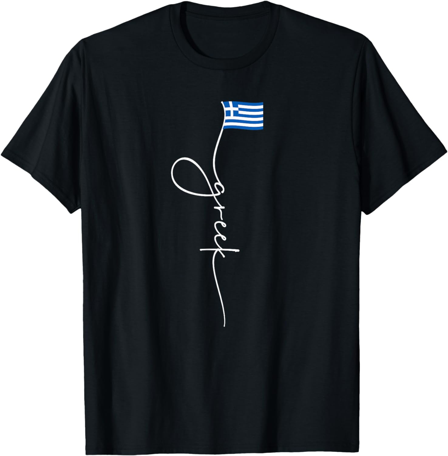 Greece Signature Greek Flag T-Shirt mens t shirt，black，women，funny ...