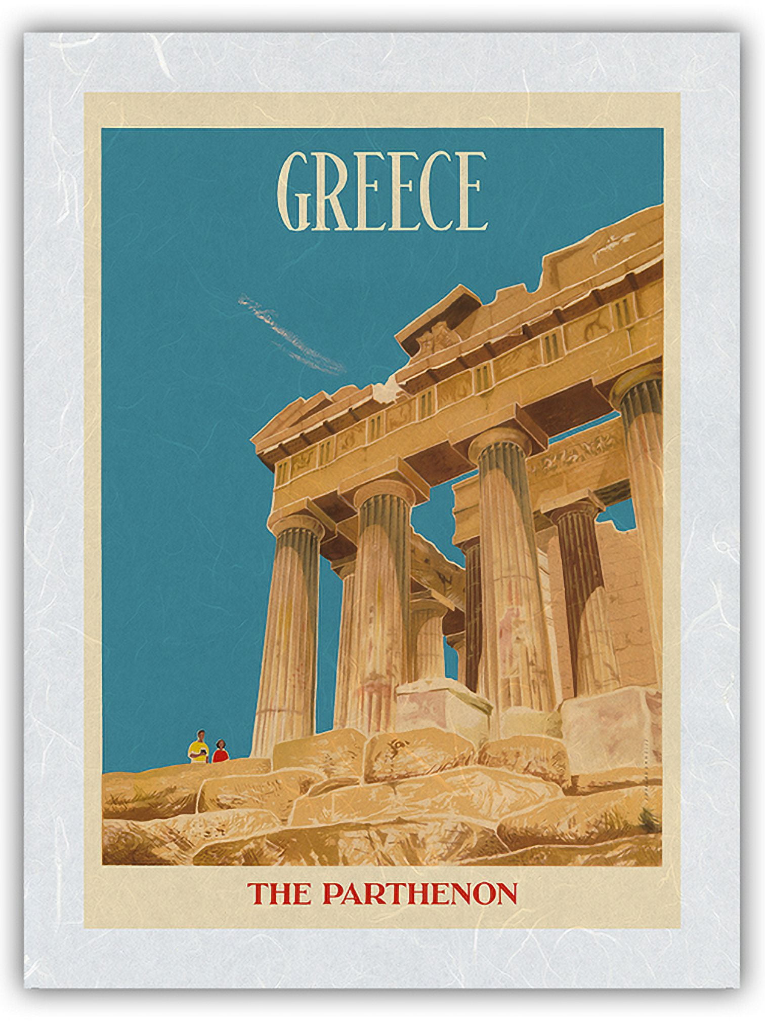 Greece - The Parthenon - Temple of Athena - Vintage Travel Poster by Dick Negus & Philip ...