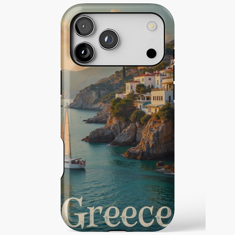 Greece Travel Illustration Print Artwork Protective and Compatible ...
