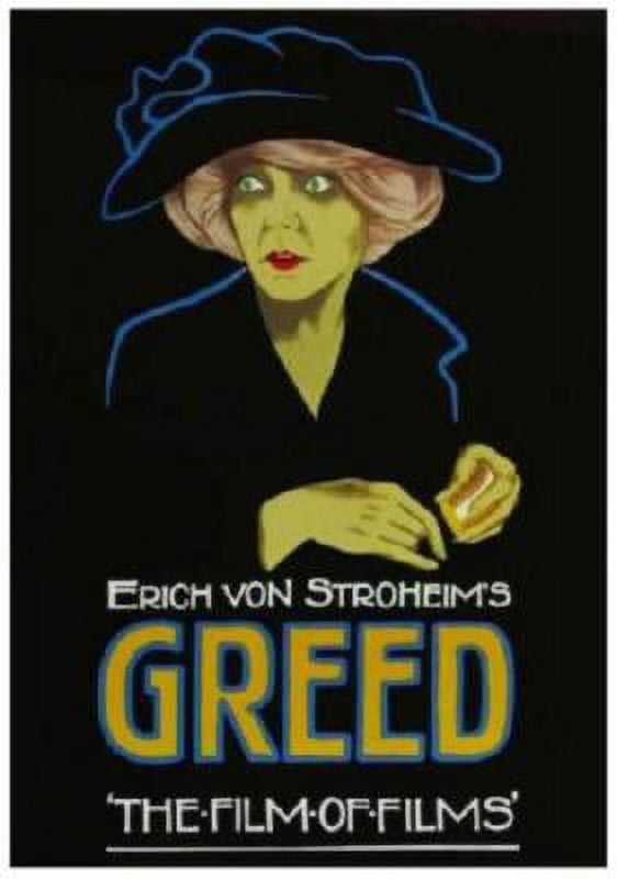 Greed Movie Poster Erich Von Stroheim 12x16 Print on Metal Sign 12in x ...